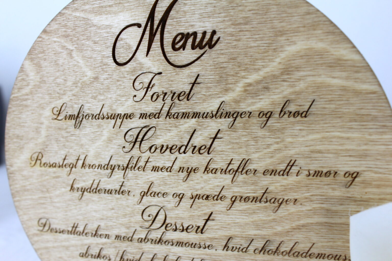 Menukort Round - Skovgaarden